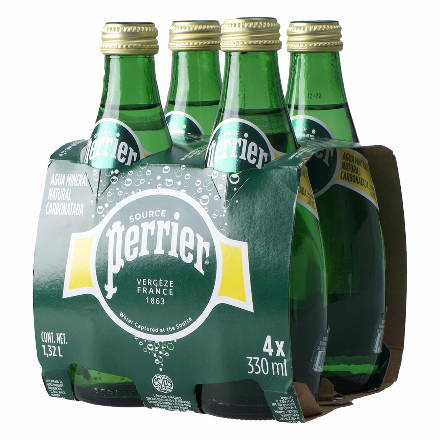 Agua Mineral Con Gas 4Pack PERRIER 4 X 330 ml - Supermaxi