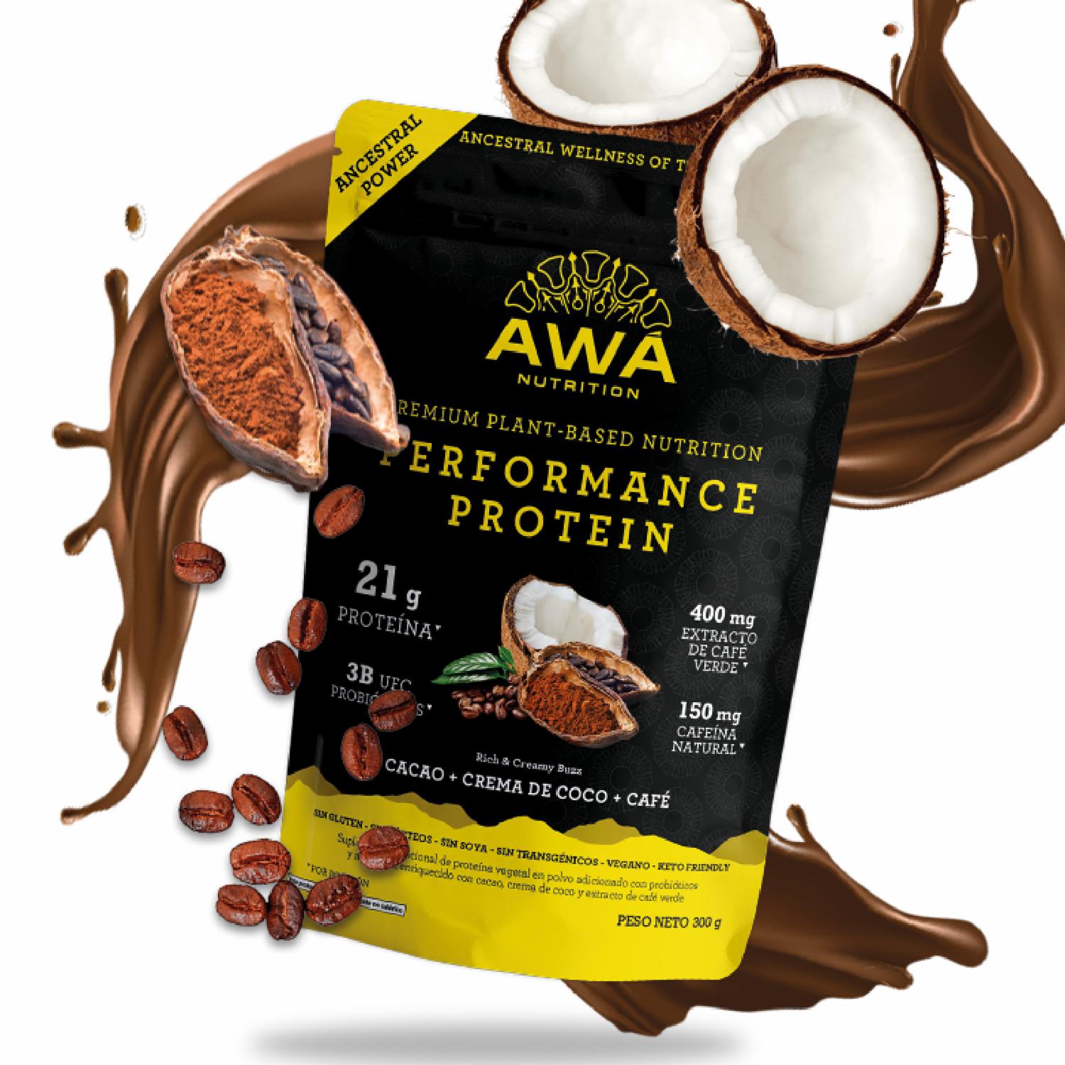Proteína En Polvo Performance Cacao Crema de Coco Café Ancestral Power ...