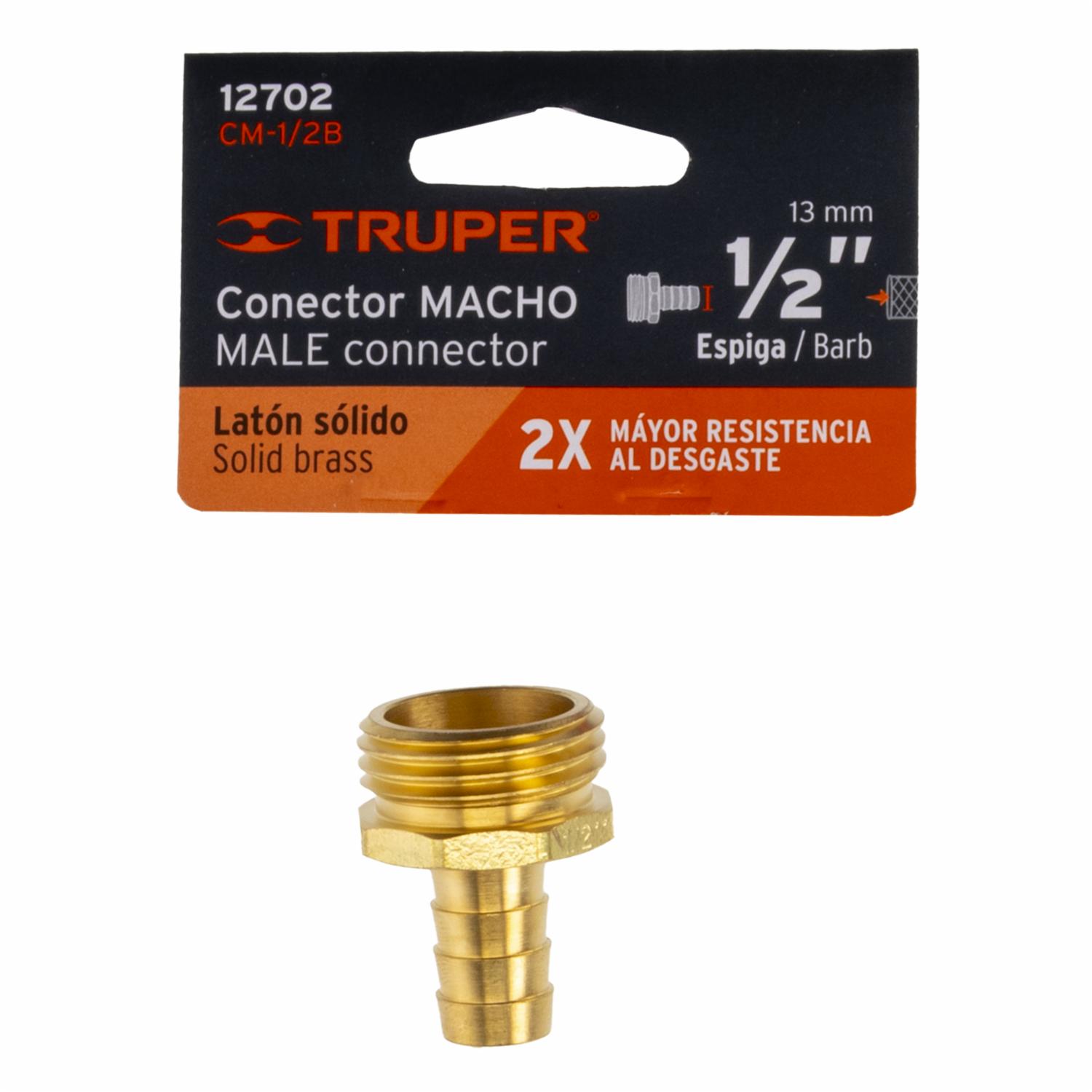 Unión Macho 1/2" Para Manguera TRUPER Unidad - Supermaxi