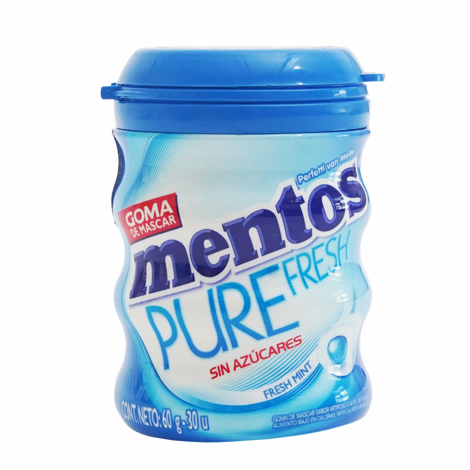 Chicle Pure Fresh Menta Sin Azúcar MENTOS 60 g - Supermaxi