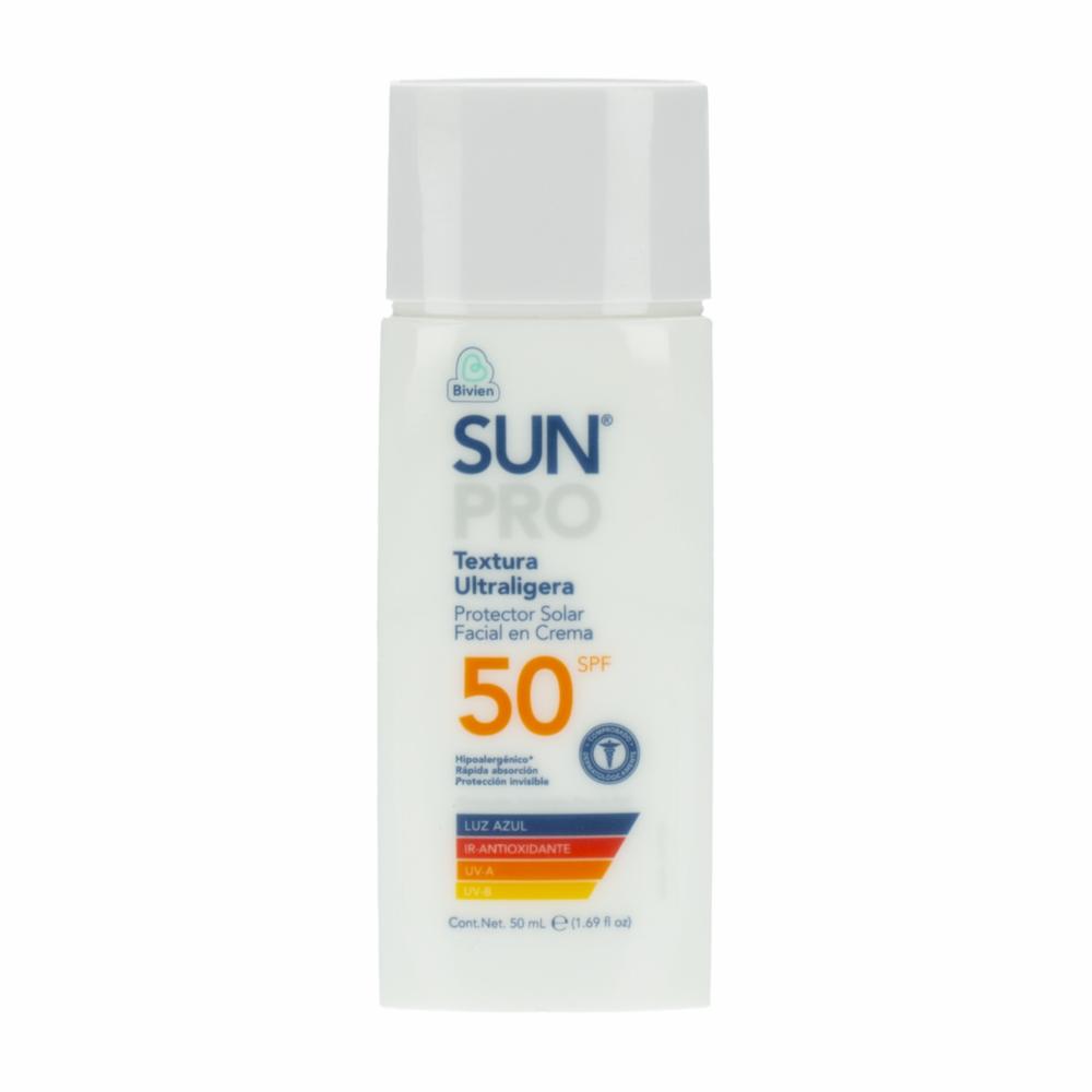 Protector Solar Facial Azul Spf50 SUN PRO 50 Ml - Supermaxi