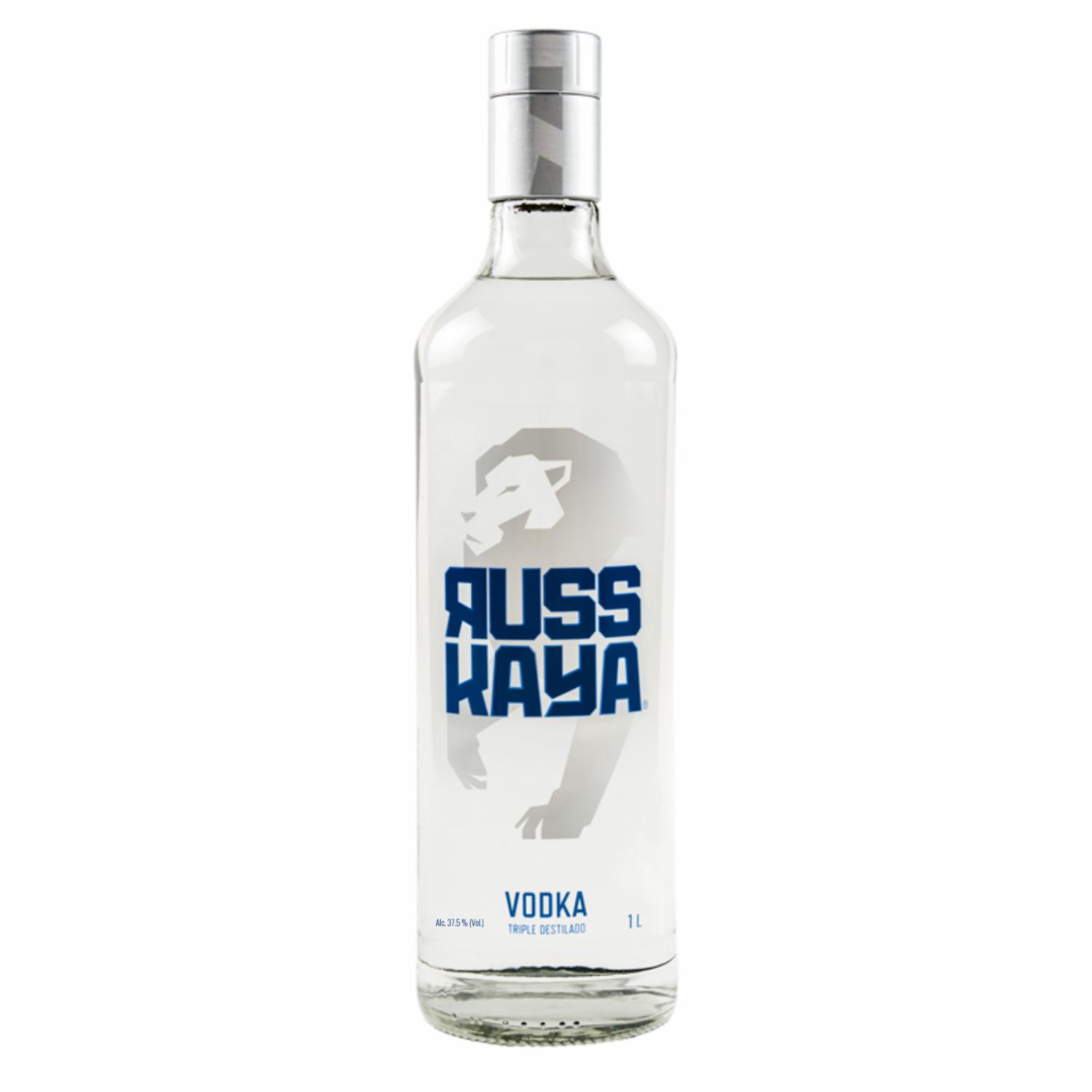 Vodka Triple Destilado Neutro RUSSKAYA 1000 Ml - Supermaxi