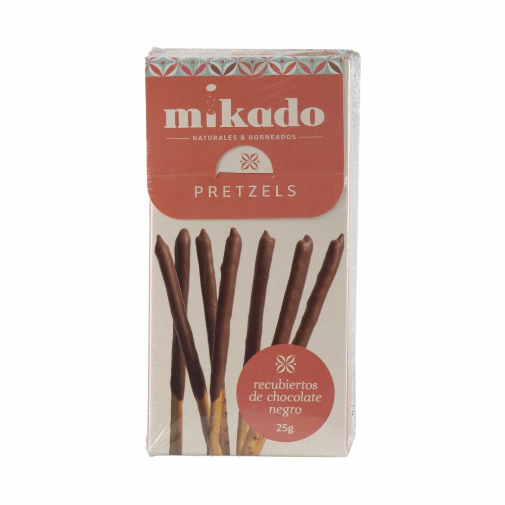Palitos De Pretzel Recubiertos De Chocolate Negro MIKADO 3 X 25 G ...