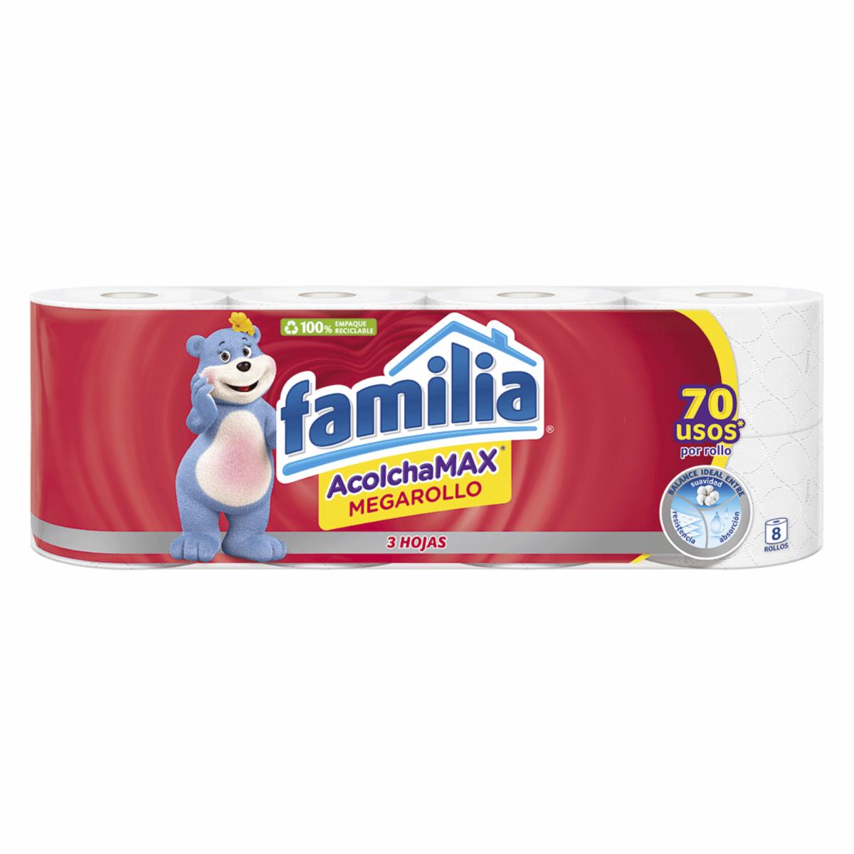 Papel Higiénico Acolchamax Megarollo FAMILIA 8 Rollos - Supermaxi