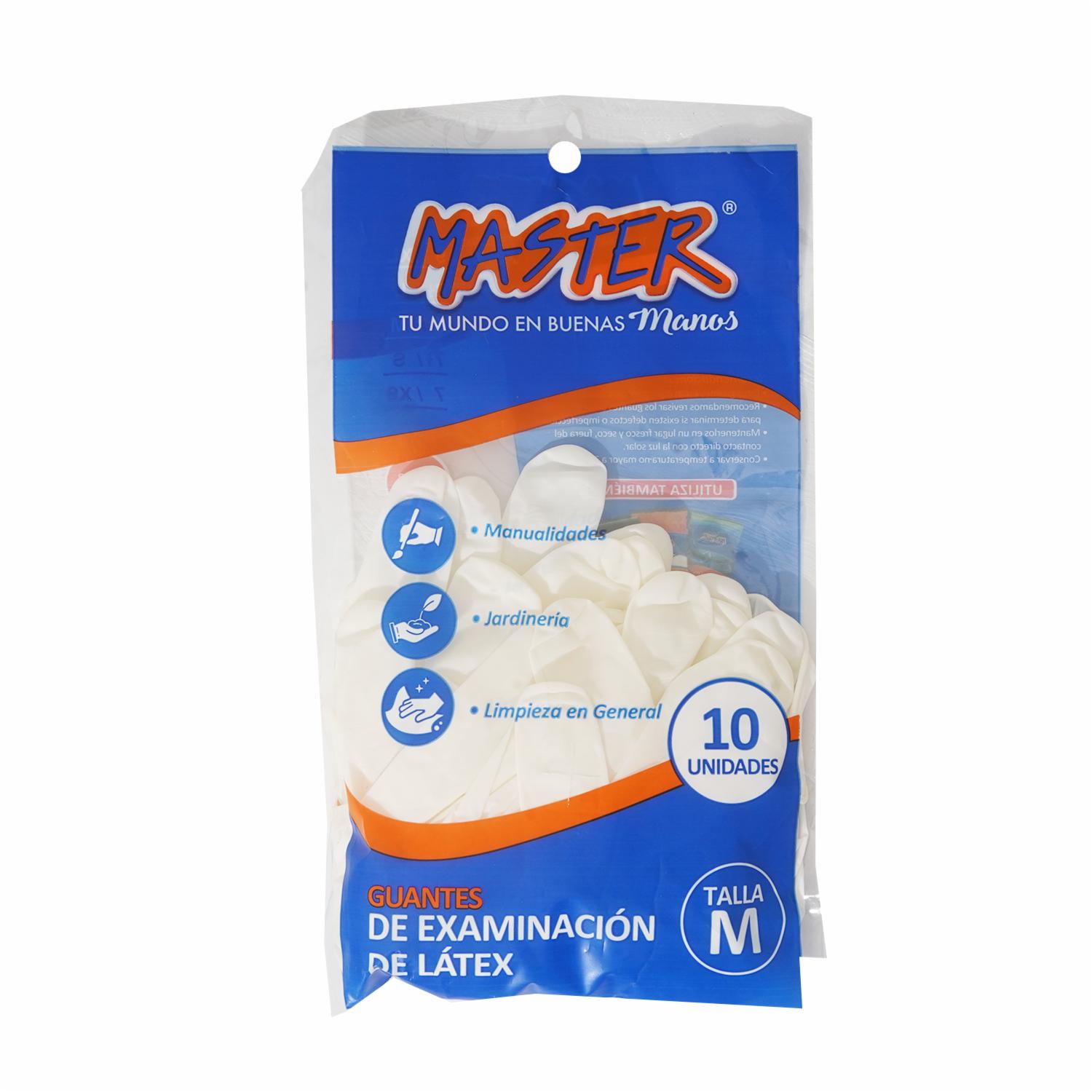 Guantes Látex M X10 U MASTER 10 Unidades - Supermaxi