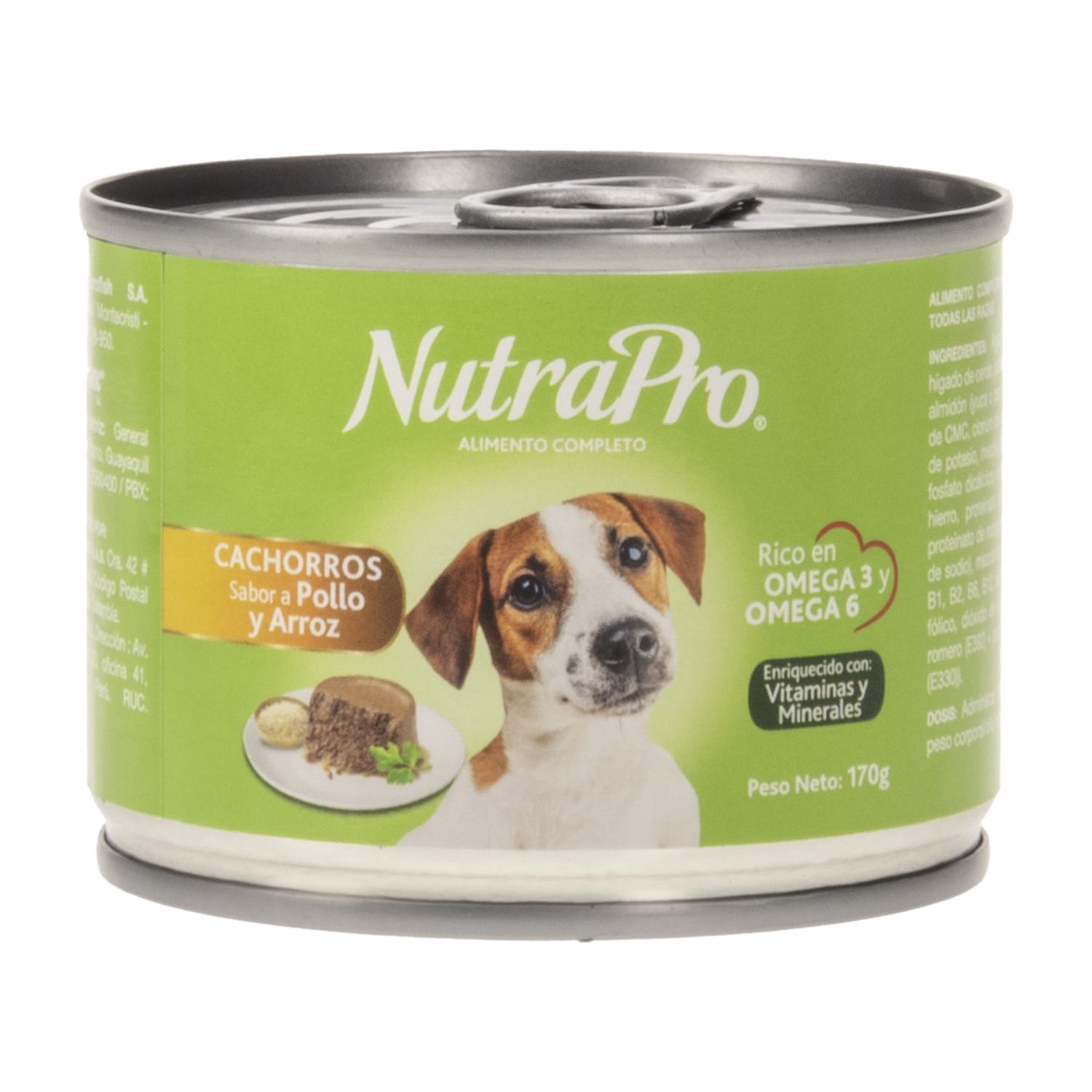 Alimento Para Perros Cachorros Sabor A Pollo Con Arroz NUTRAPRO 170 G ...