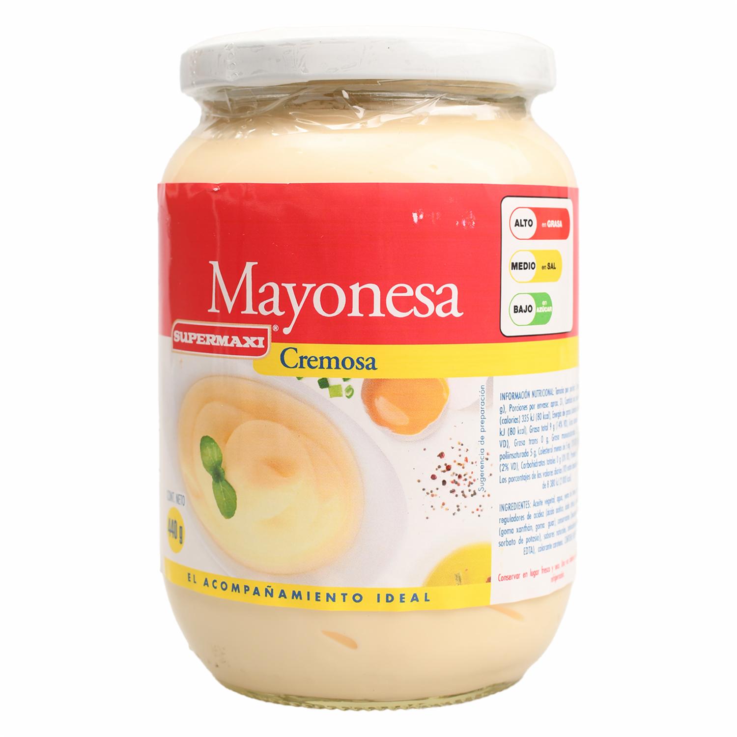 Mayonesa Natural SUPERMAXI 440 G - Supermaxi