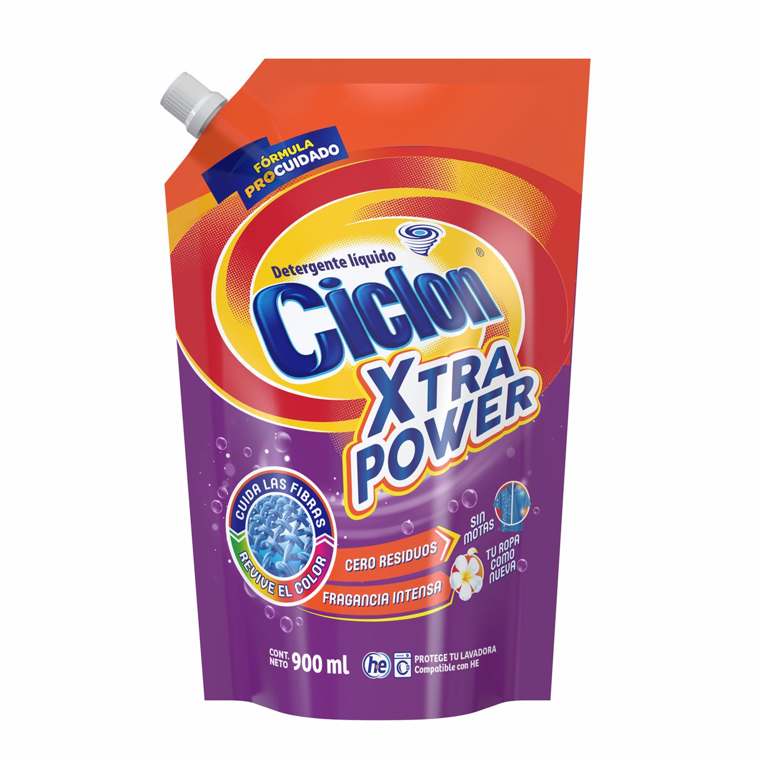 Detergente Líquido Xtra Power CICLÓN 900 Ml - Supermaxi