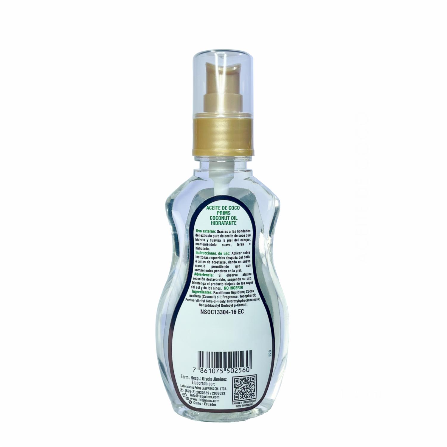 Aceite Cosmético Con Extracto De Coco PRIMS 115 Ml - Supermaxi