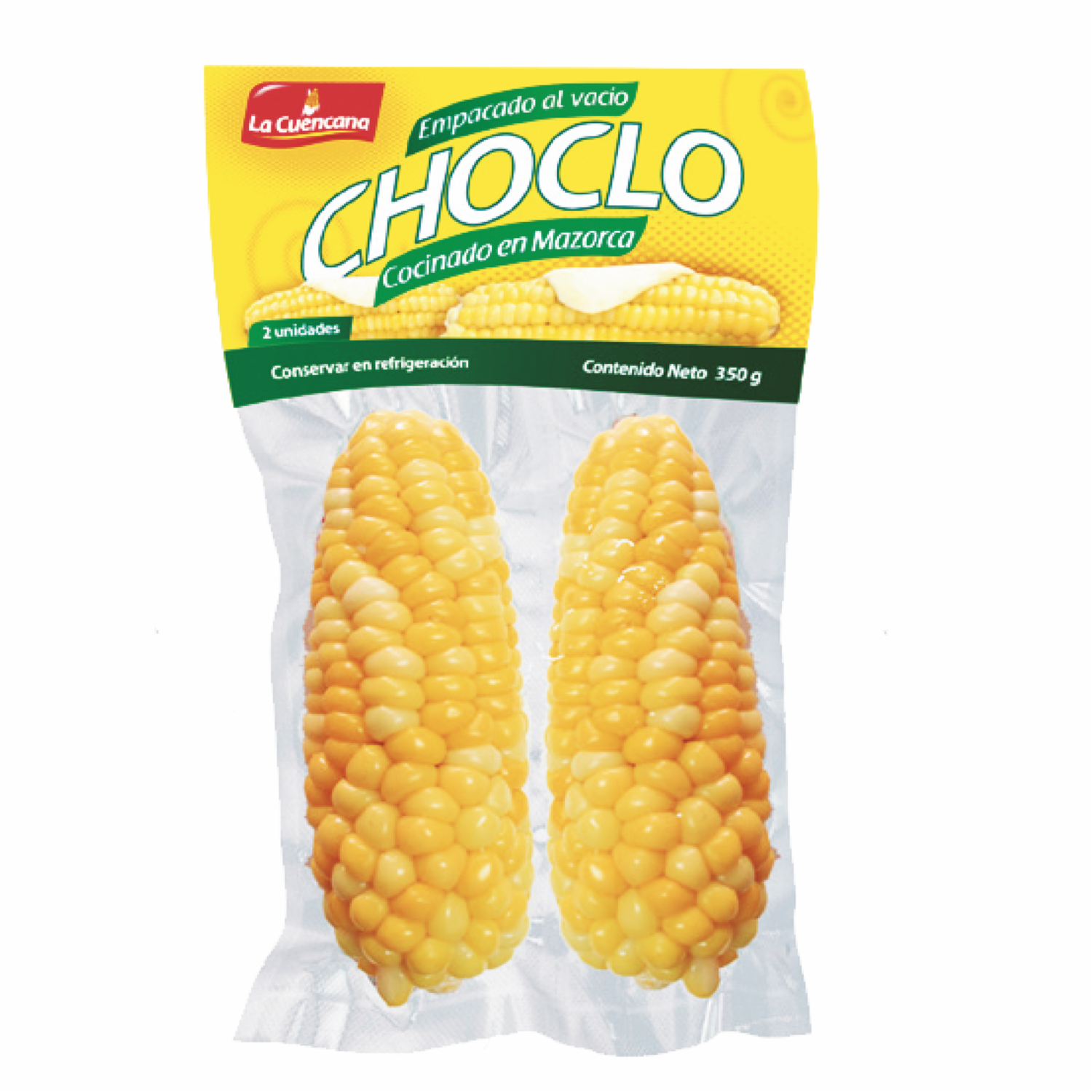 Choclos Cocinado En Mazorca LA CUENCANA 350 G - Supermaxi
