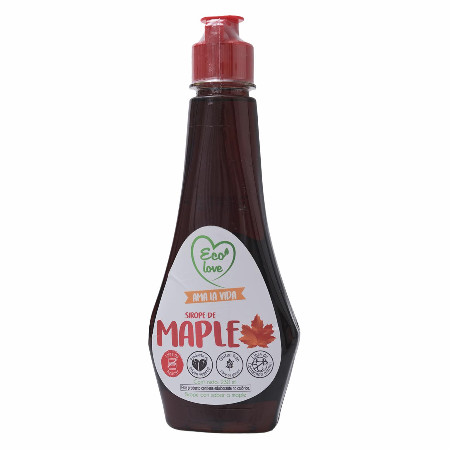Sirope De Maple Sin Azúcar ECOLOVE 230 Ml - Supermaxi