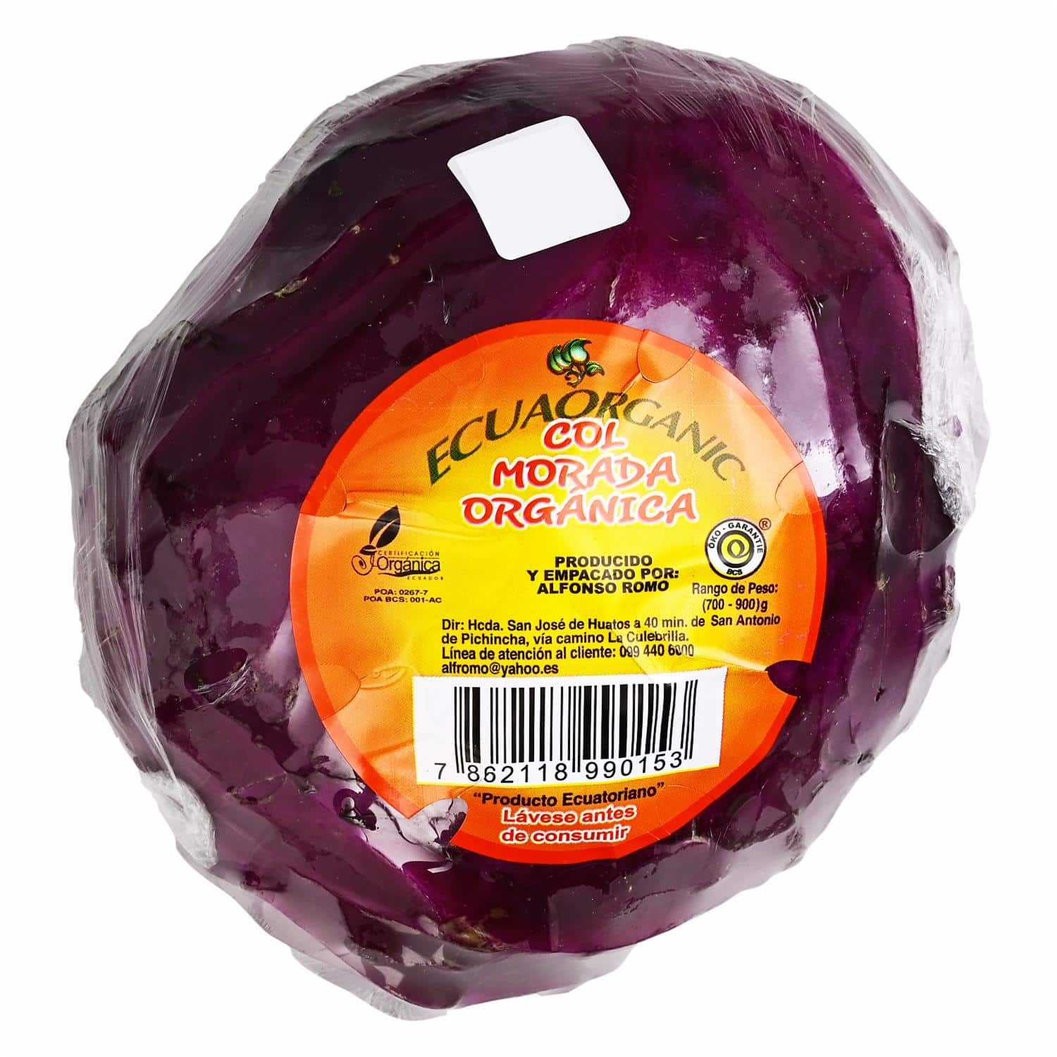 Col Morada ECUAORGANIC 700 g - Supermaxi