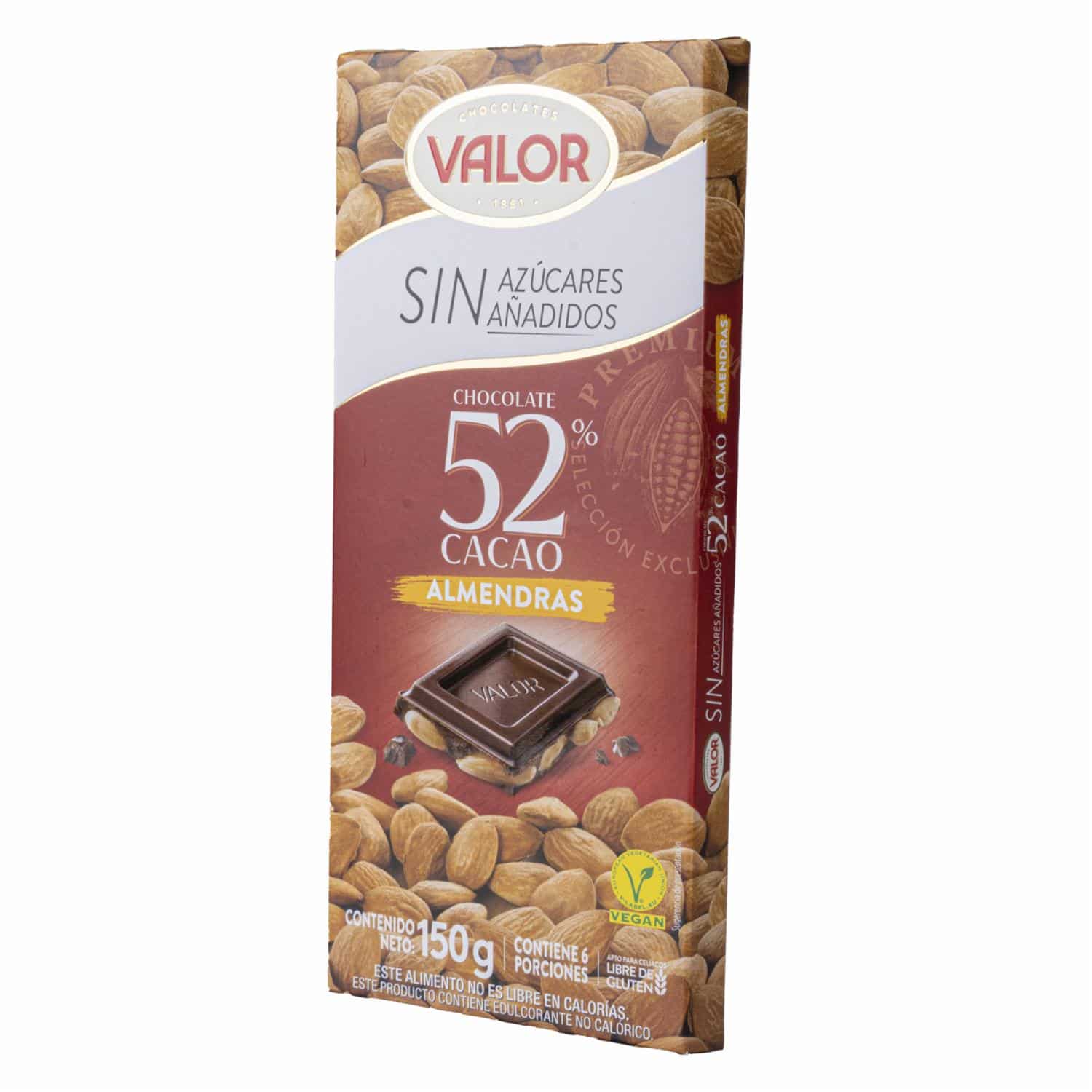 Chocolate Puro Con Almendra Sin Azúcar VALOR 150 G - Supermaxi