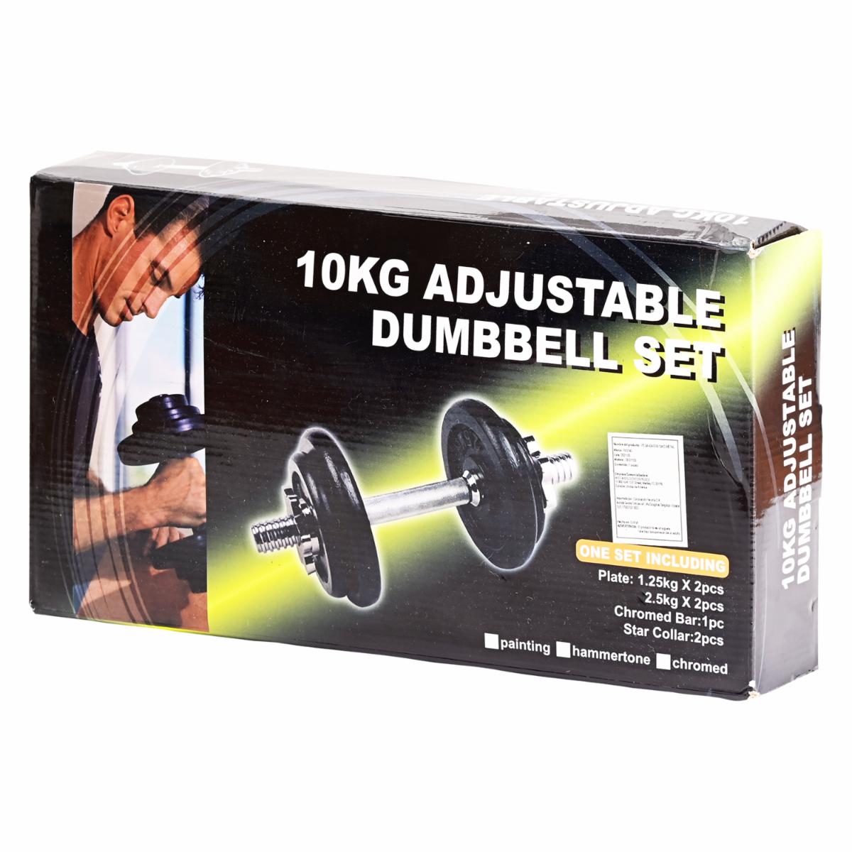 Juego De Pesas + Barra De Metal RISING 10 Kg - Supermaxi