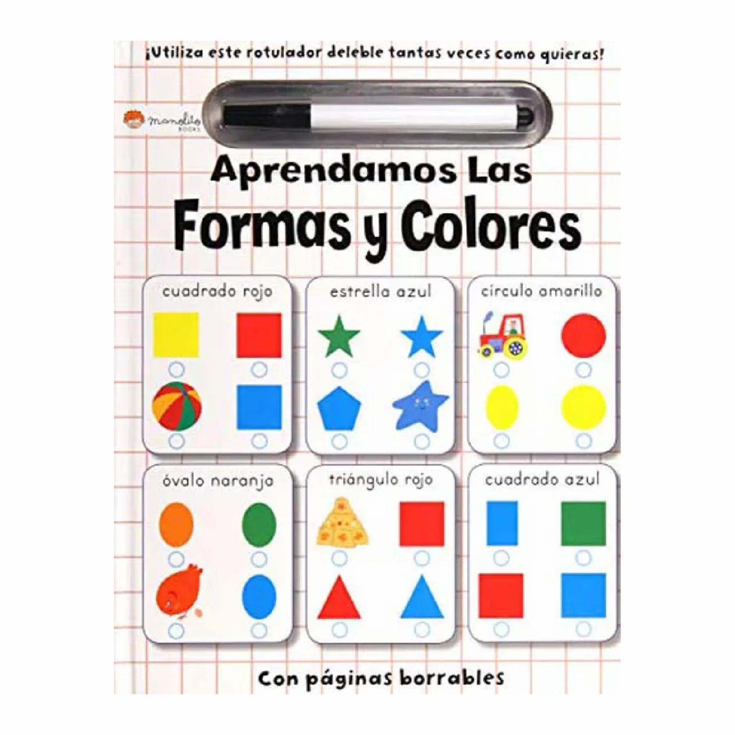 Libro Aprendamos Las Formas Y Los Colores + Marcador PLANETA 16 Páginas ...