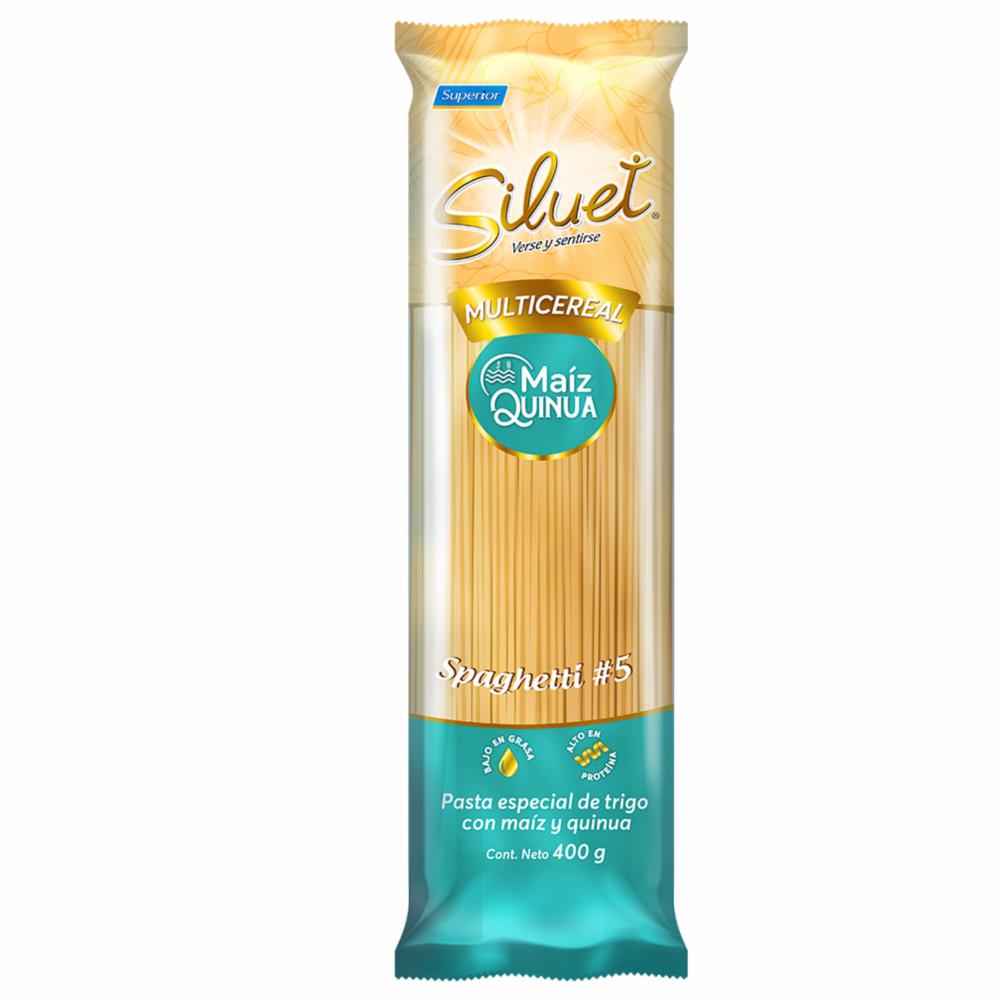 Spaghetti Número 5 De Quinua Y Maíz SILUET 400 G - Supermaxi