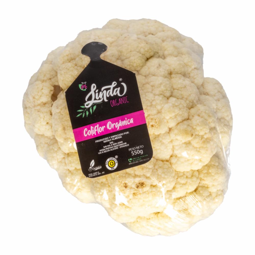 Coliflor Orgánica Fresca LINDA ORGANIC 550 G - Supermaxi