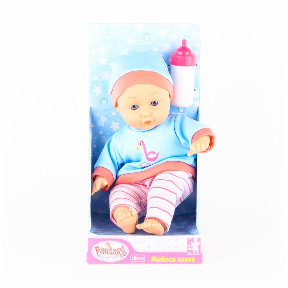 Muñeca Bebé FANTASY Incluye Biberón - Supermaxi