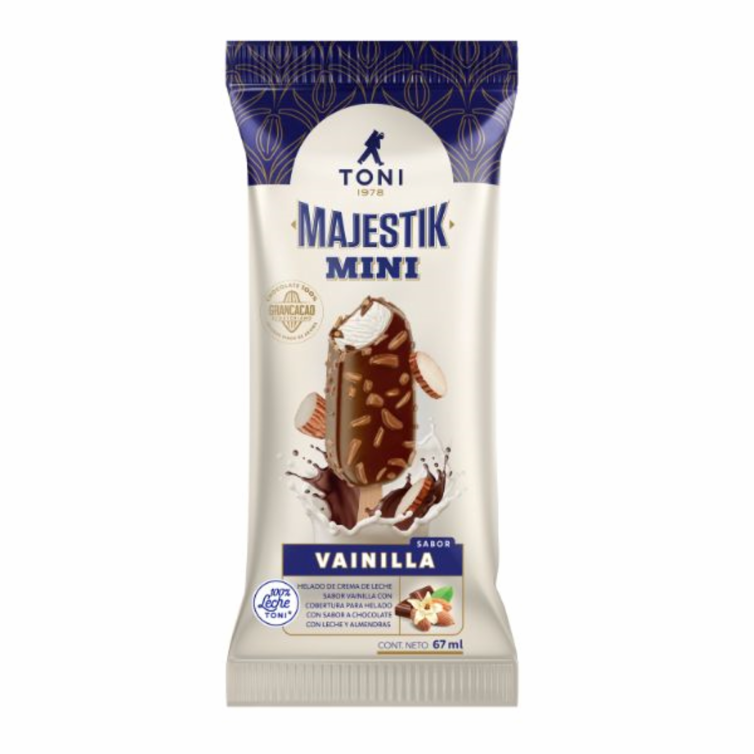 Helado Majestik Mini Vainilla TONI 67 Ml - Supermaxi