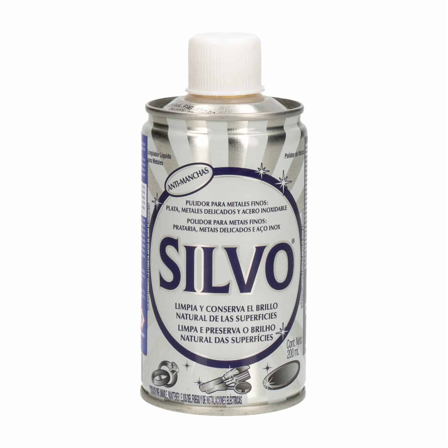 Limpiador Líquido Para Metales SILVO 200 Ml - Supermaxi