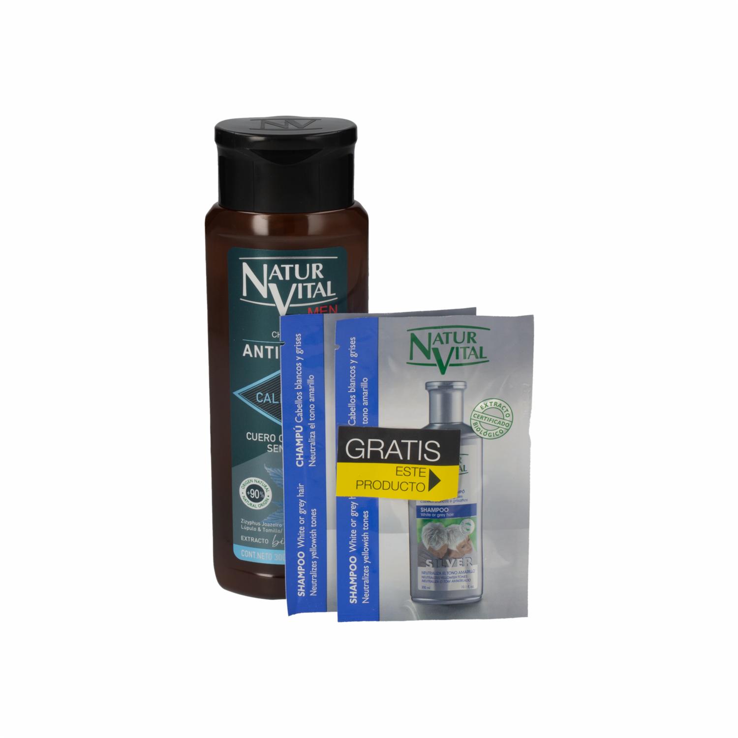 Shampoo De Cabello Anticaspa Cabello Normal NATUR VITAL 300 Ml - Supermaxi