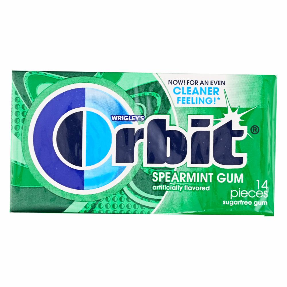 Chicles En Tabletas Sabor A Menta Verde Spearmint ORBIT 26.60 g - Supermaxi