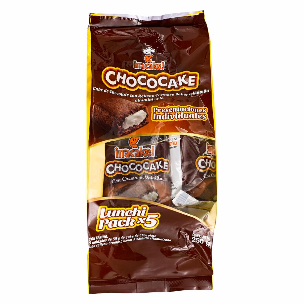 Pack Lunchi Chococake INACAKE! 50 G X5 - Supermaxi