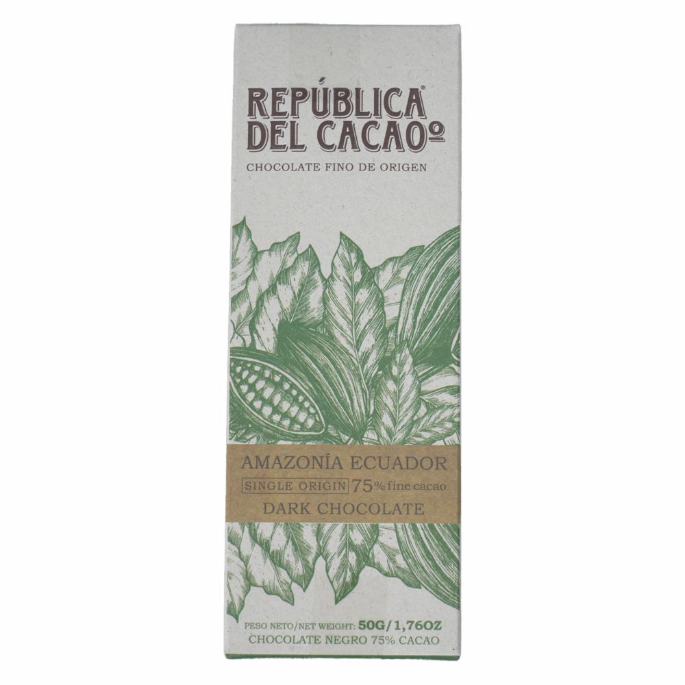 Chocolate Amazonia 0,75 REPUBLICA DEL CACAO 50 G - Supermaxi