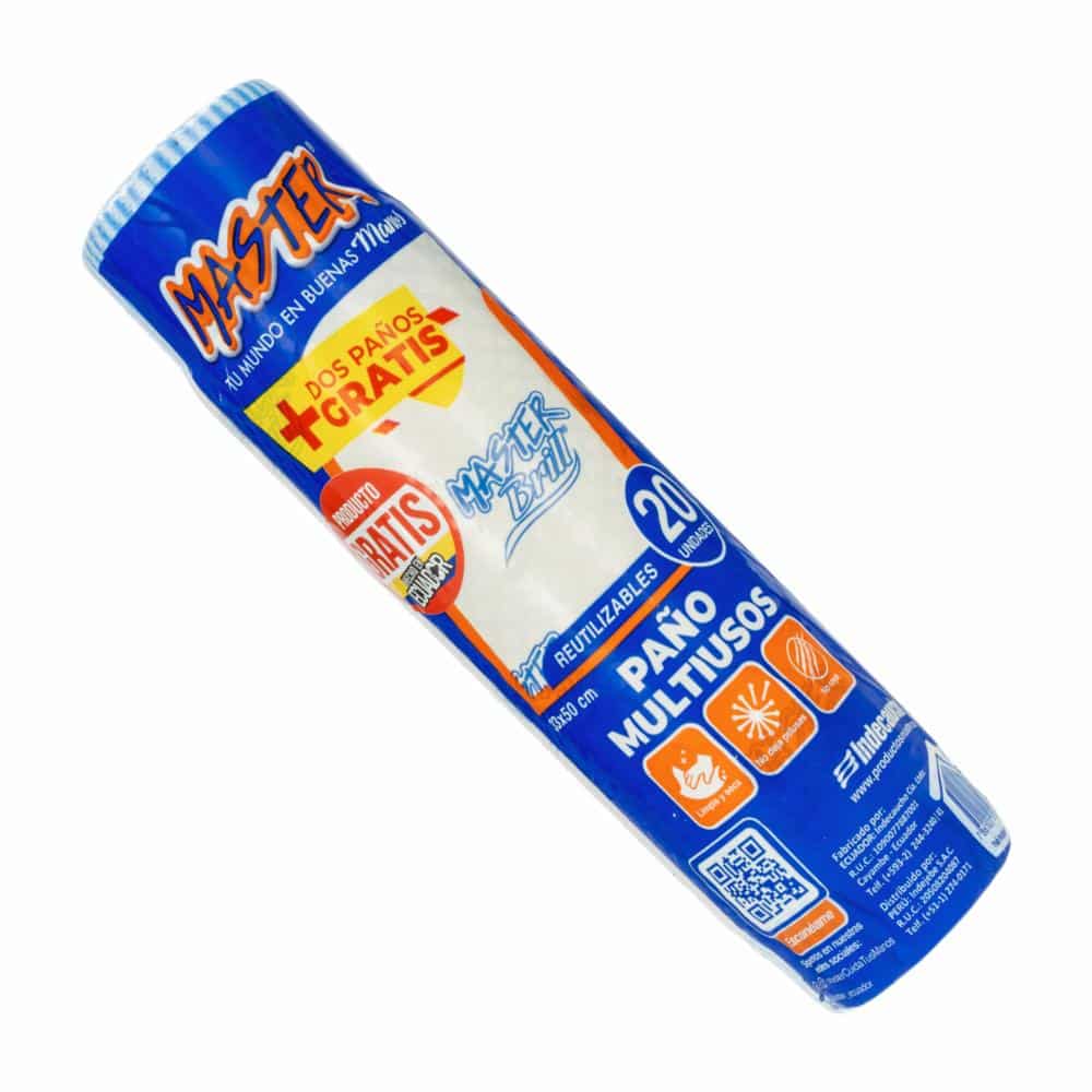 Paños Multiusos Bio MASTER 20 U - Supermaxi