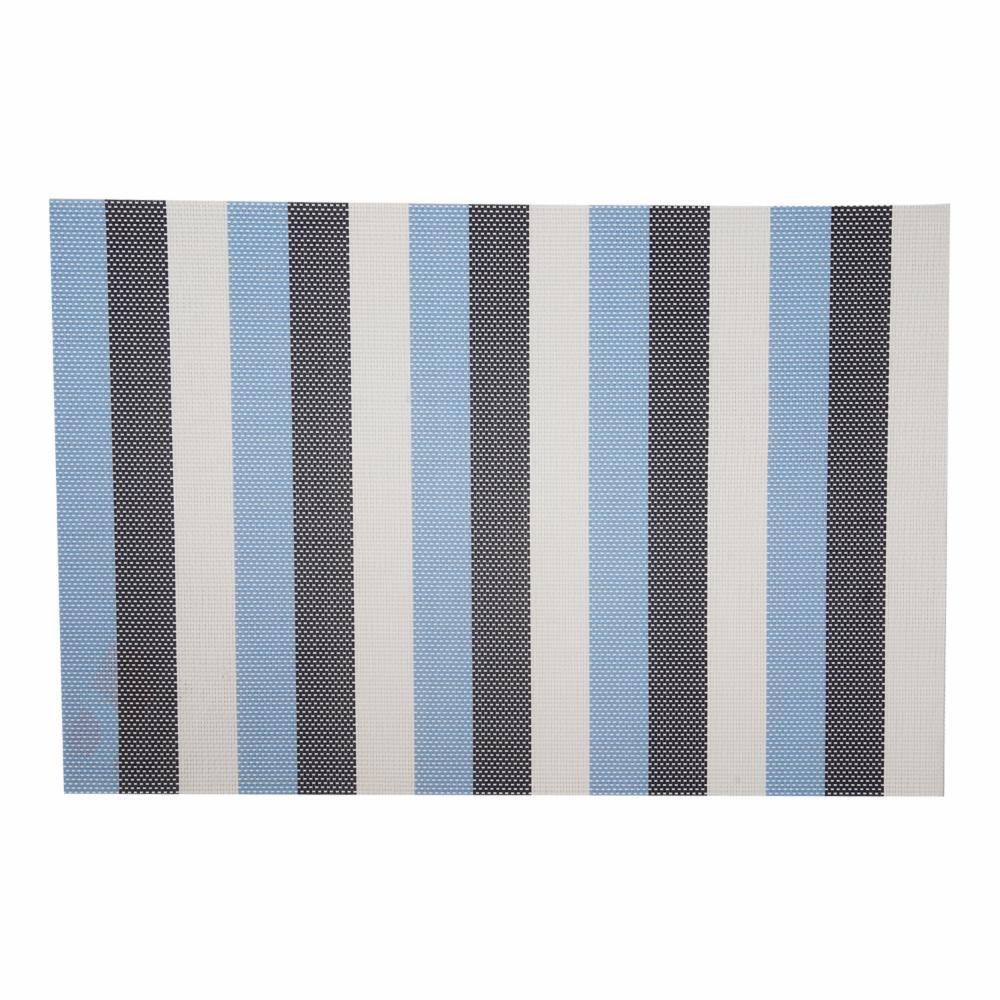 Individual Diseño Franjas Azul, Negro Y Blanco FREE HOME 45 X 30 Cm ...