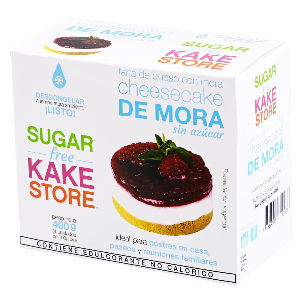 Cheese Cake De Mora Sin Azúcar SUGAR KAKE STORE 4 X 100 G - Supermaxi