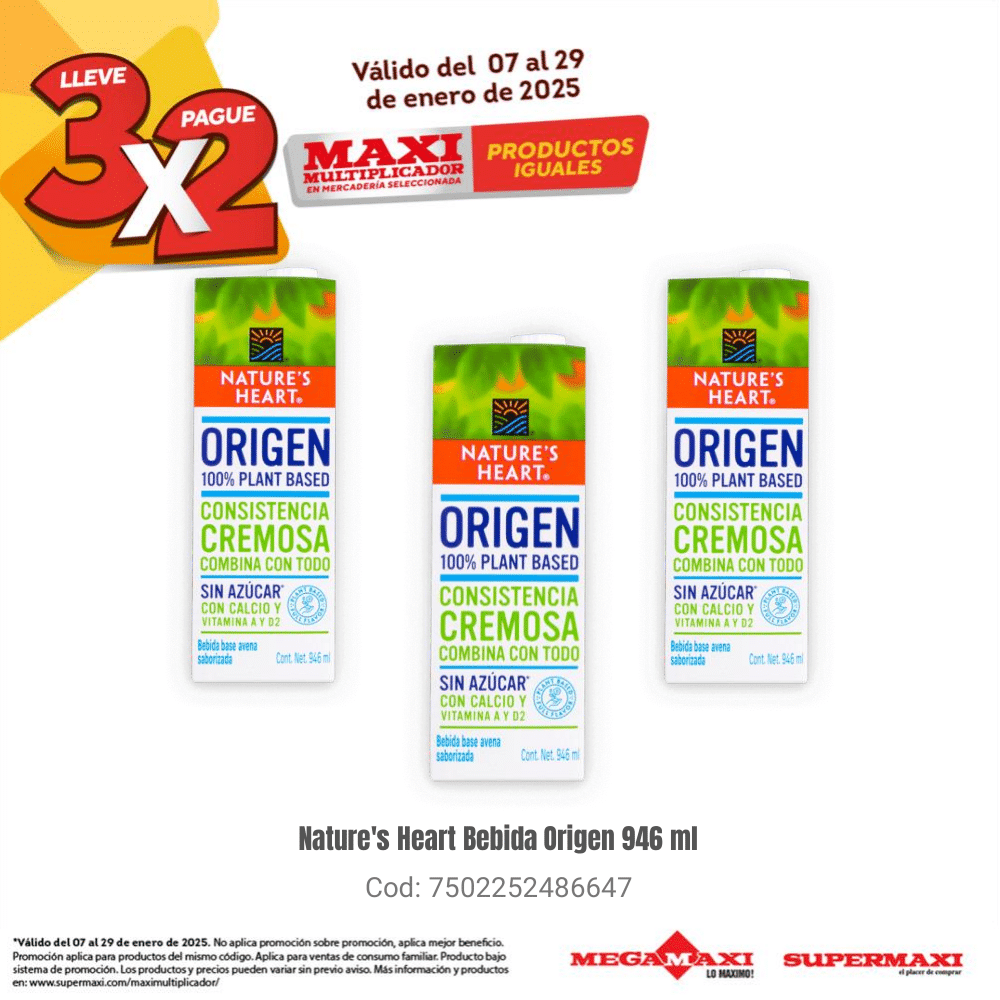 Nature's Heart Bebida Origen 946 ml - Supermaxi