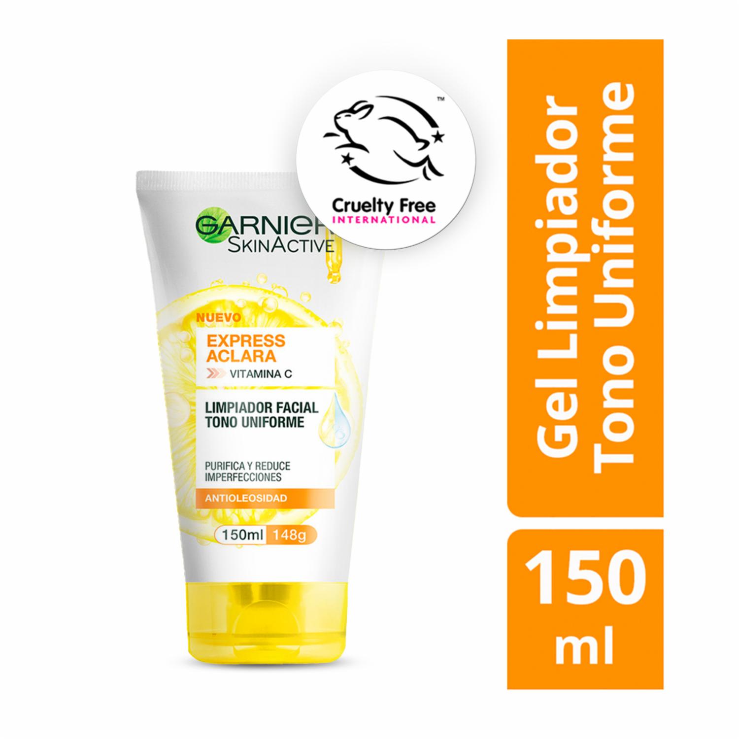 Limpiador Facial En Gel Tono Uniforme Con Vitamina C GARNIER SKIN ...