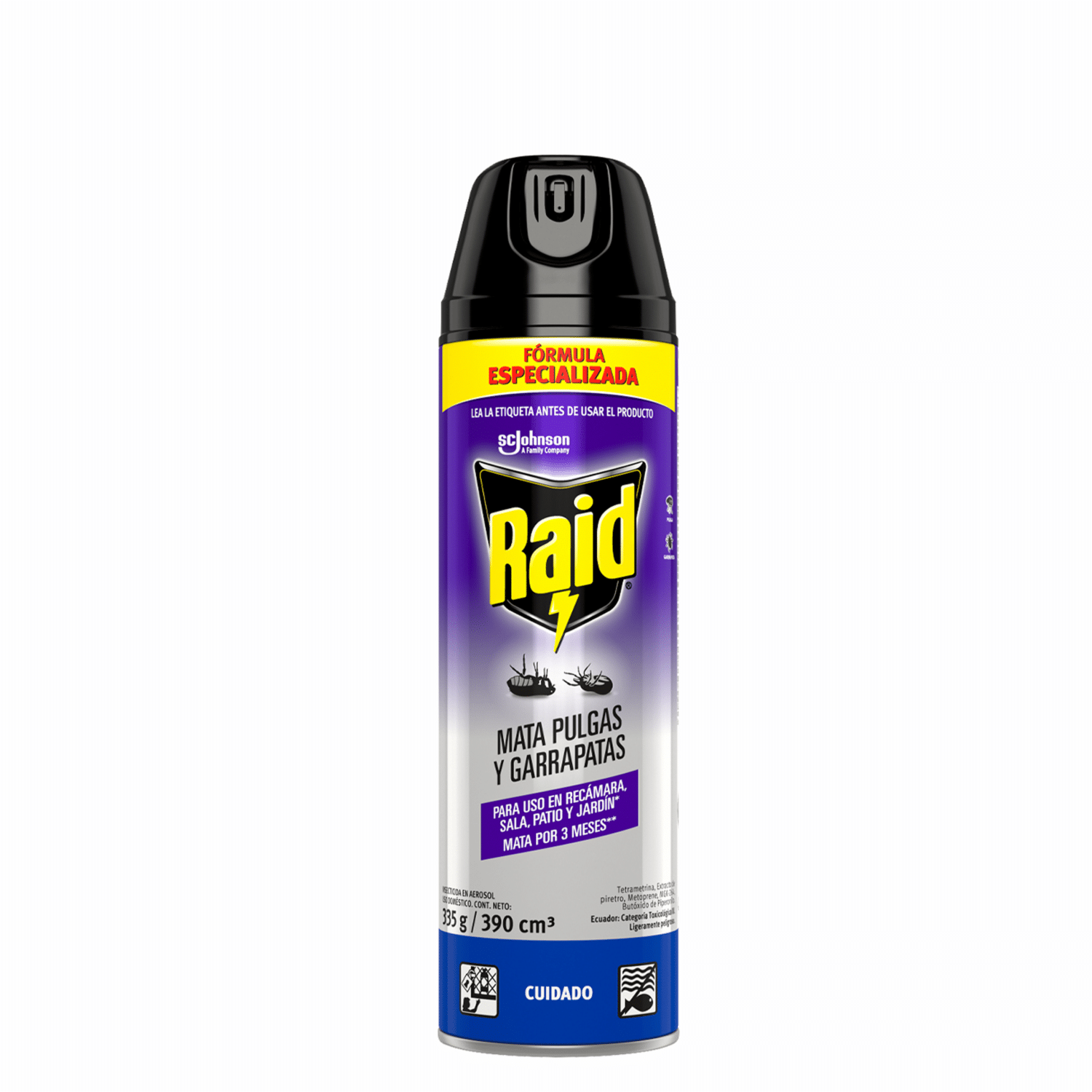Insecticida Anti Pulgas en Aerosol RAID 390 Ml - Supermaxi