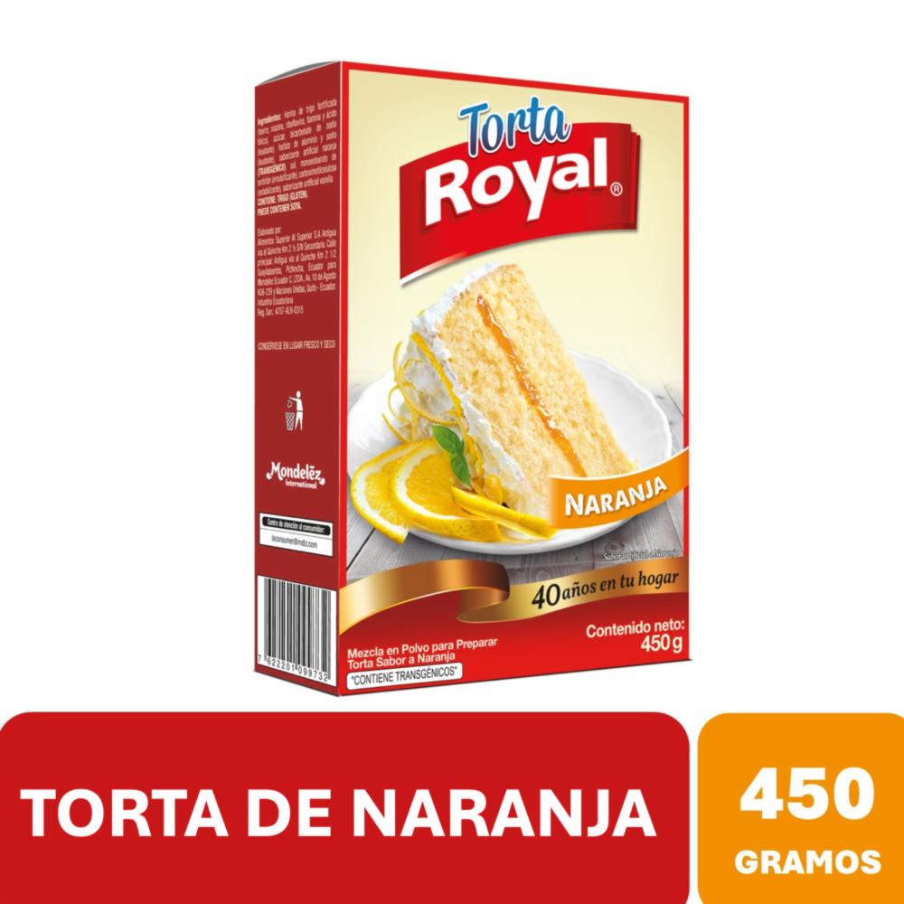Torta De Naranja Mezcla Para Preparar ROYAL 450 G - Supermaxi
