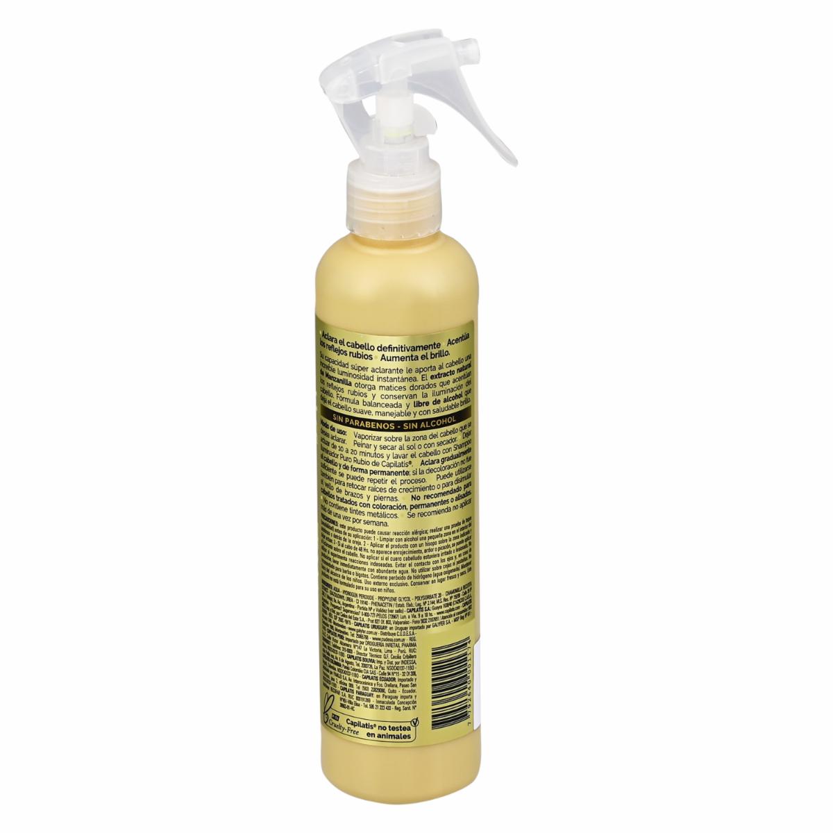 Aclarante De Cabello Instantáneo Puro Rubio CAPILATIS 240 Ml - Supermaxi
