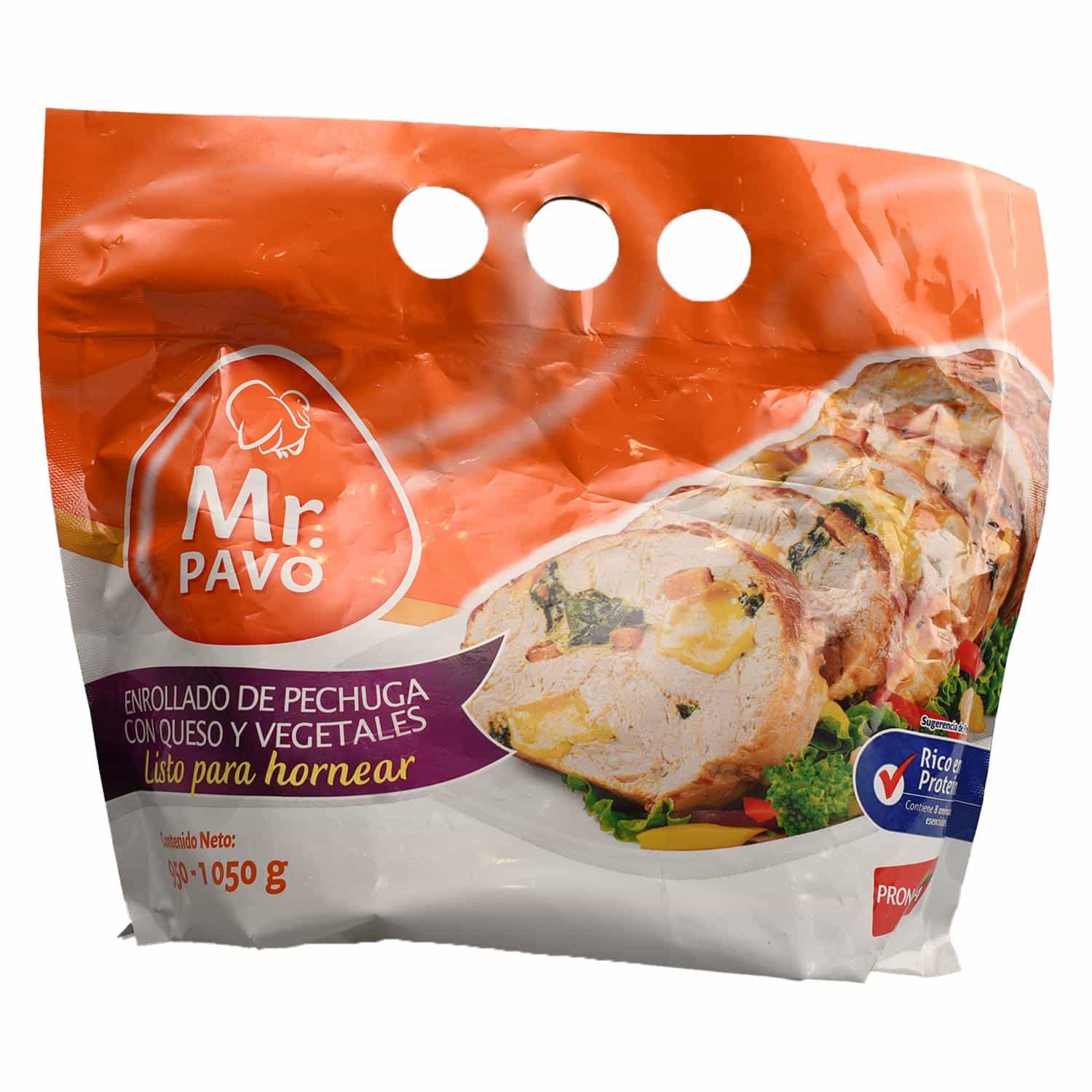 Enrollado De Pechuga Queso Y Vegetales MR. PAVO 950 A 1050 G - Supermaxi