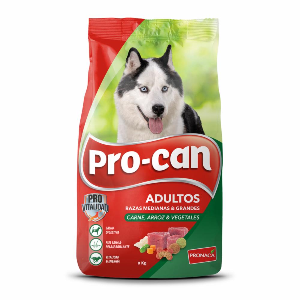 Alimento Para Perros Adultos Razas Medianas Y Grandes Carne Arroz Y ...