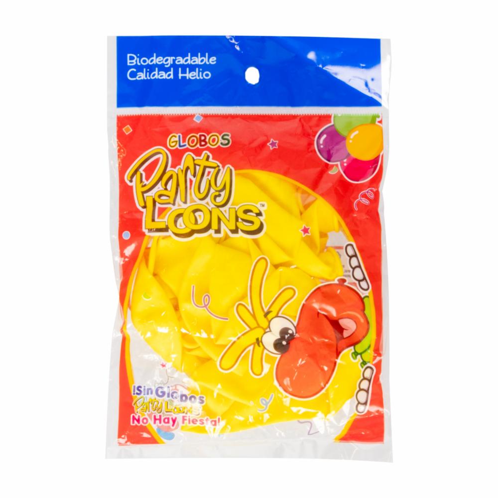 Globo N12 Amarillo PARTY COLORS X 10 Uds - Supermaxi
