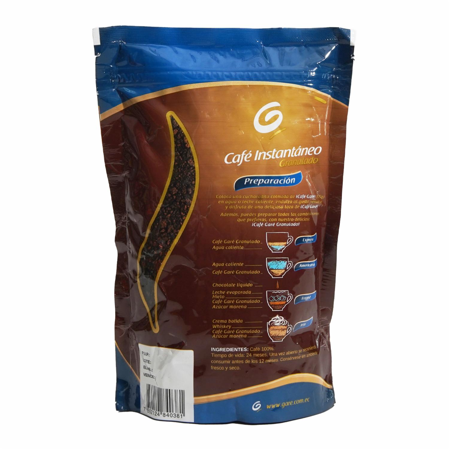 Café Instantáneo Clásico Doy Pack GARE 170 G - Supermaxi