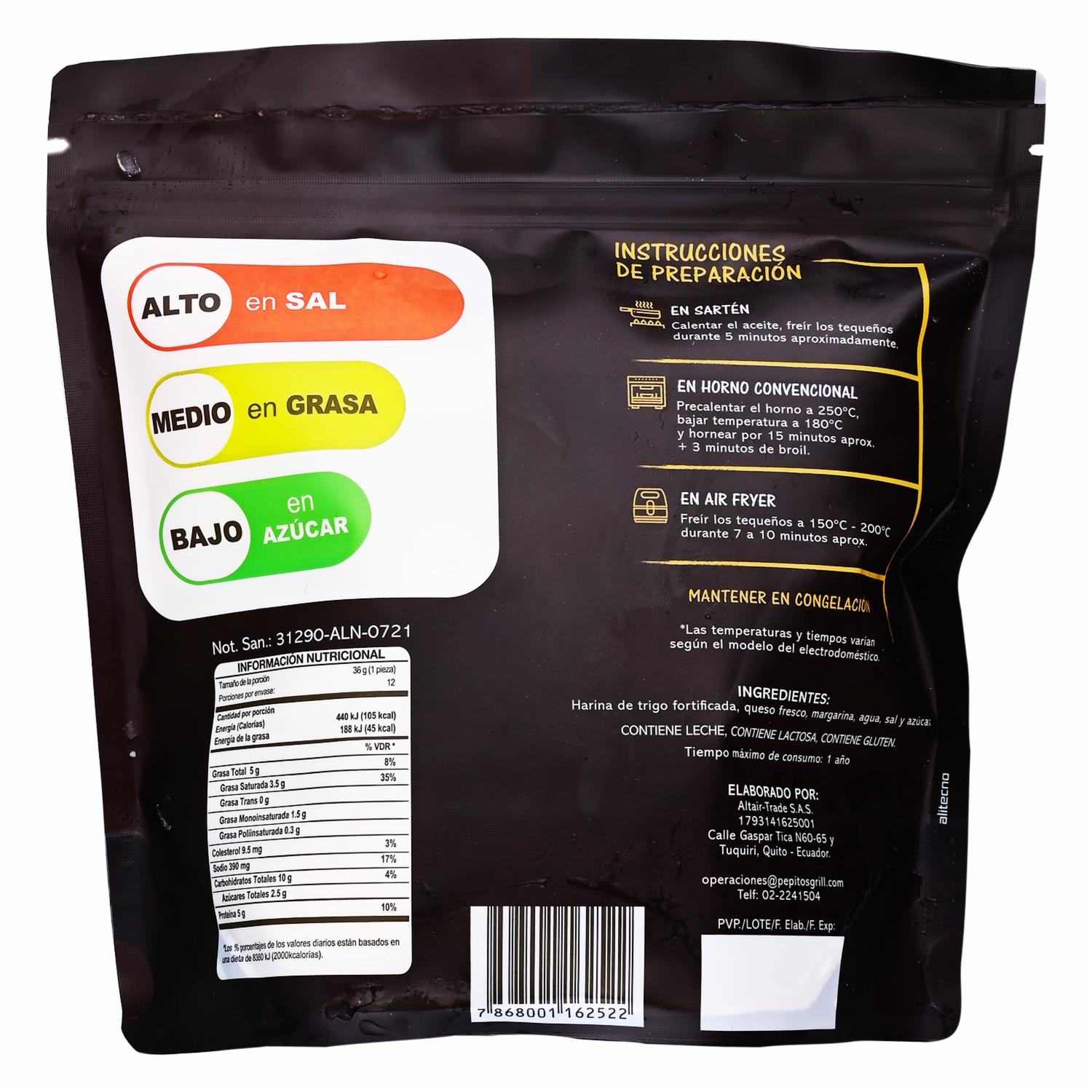 Mini Tequeños Deditos De Queso PEPITOS GRILL X 12 Uds - Supermaxi