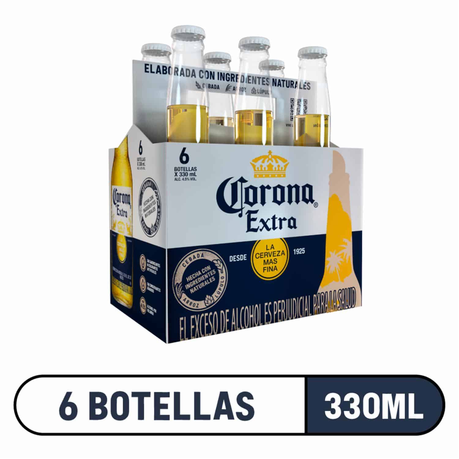 Cerveza Importada CORONA 6X330 Ml - Supermaxi