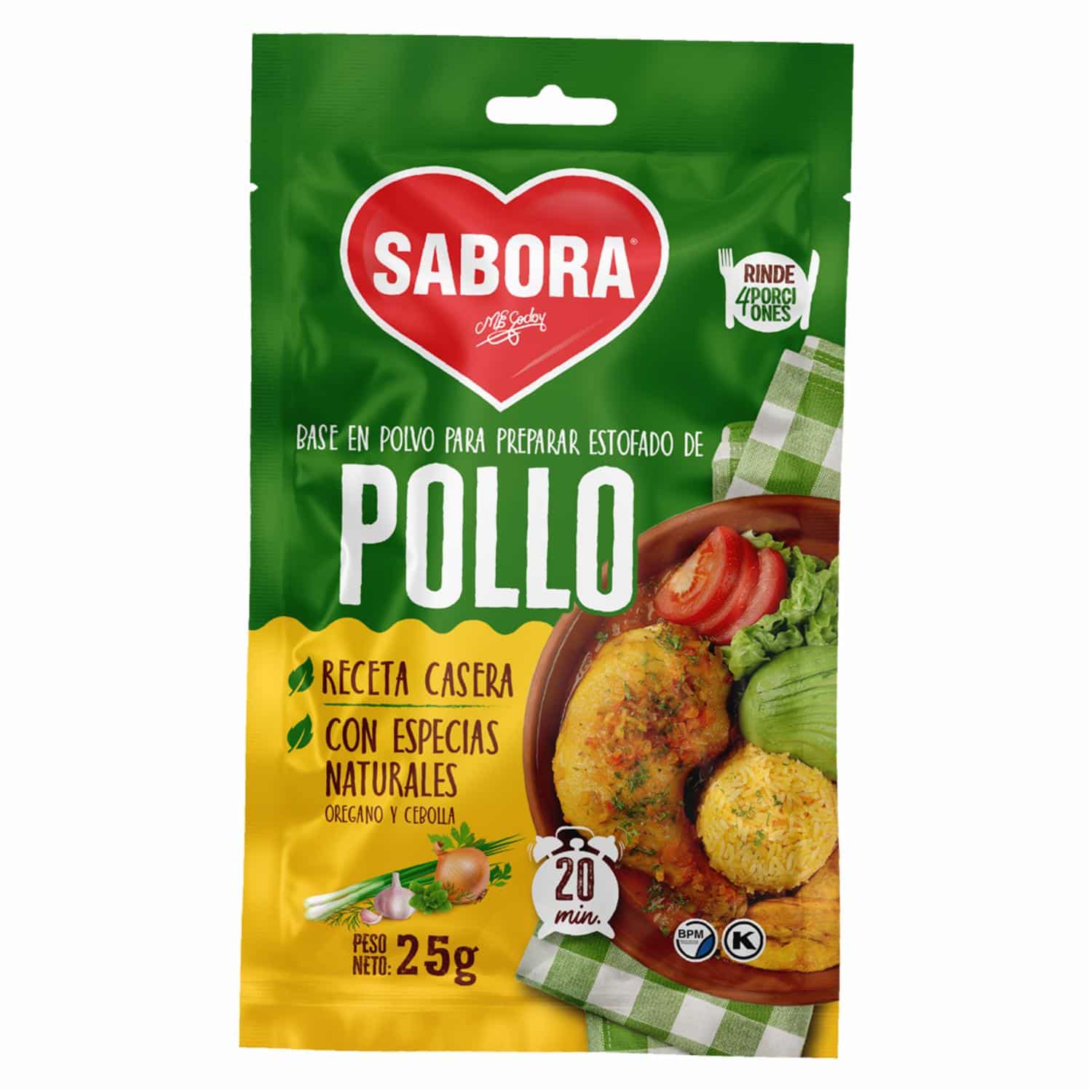 Condimento En Polvo Sabor A Pollo SABORA 25 G - Supermaxi