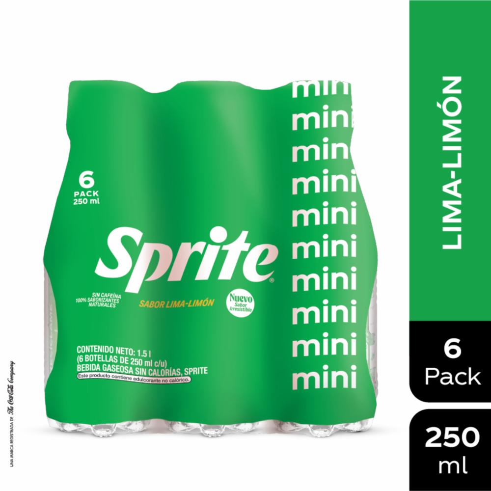 Bebida Gaseosa Sabor A Lima Limón SPRITE 6 X 250 Ml - Supermaxi