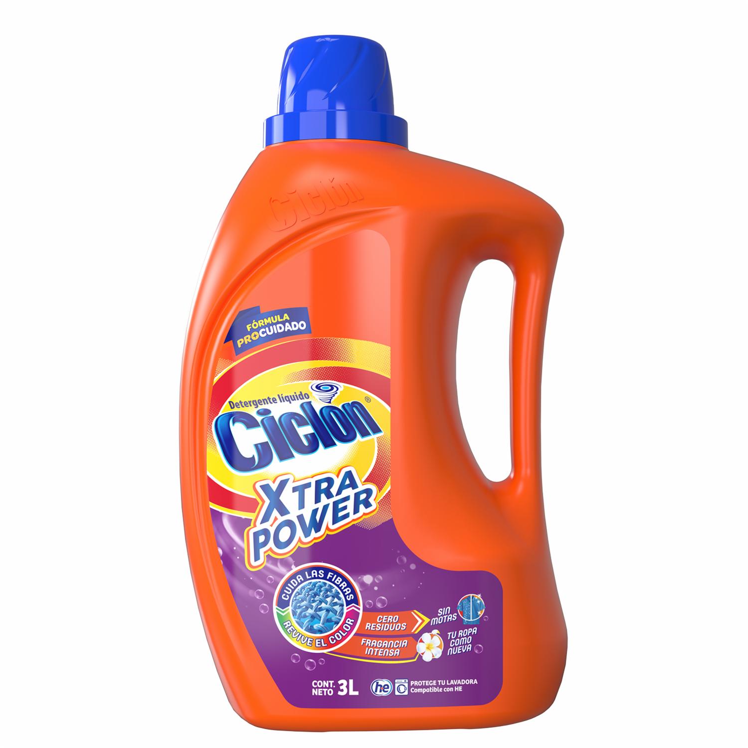 Detergente Líquido Xtra Power CICLÓN 3000 Ml - Supermaxi