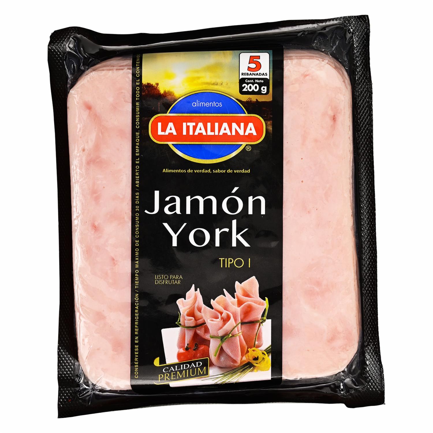 Jamón York LA ITALIANA 200G - Supermaxi