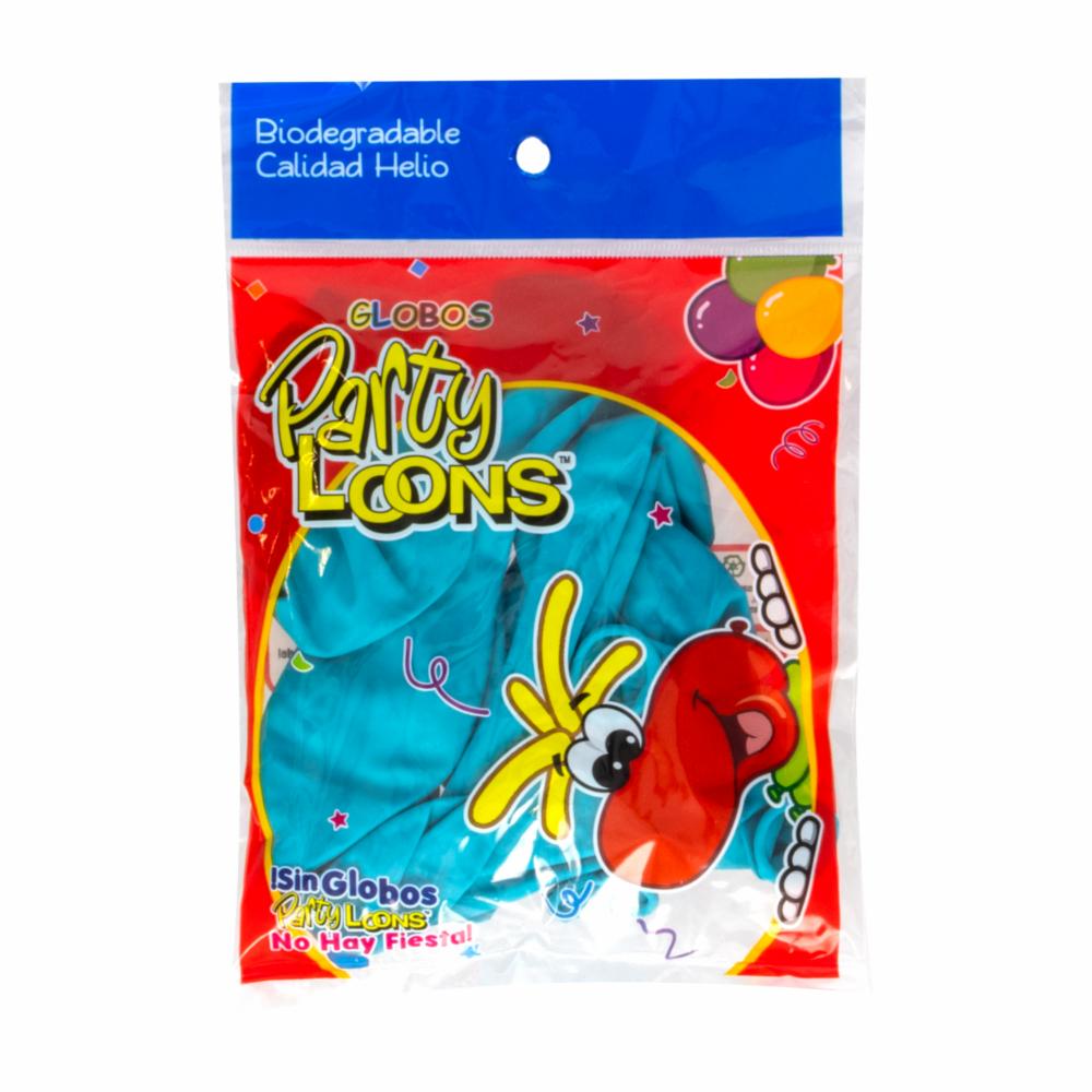 Globo N12 Turquesa PARTY COLORS X 10 Uds - Supermaxi
