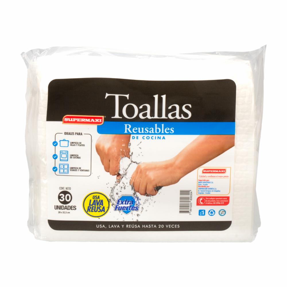 Toalla Reusable Extra Fuerte SUPERMAXI X 30 Uds - Supermaxi