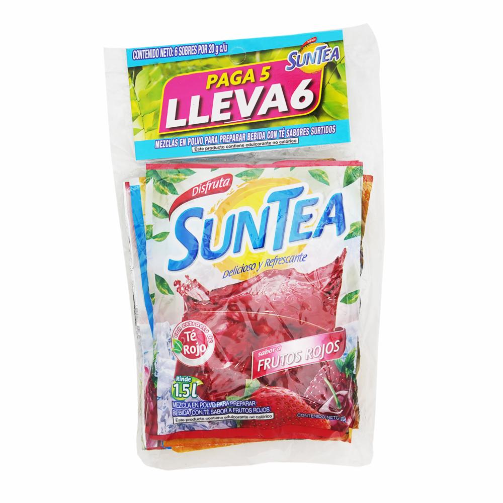 Jugos En Polvo Surtido Pack SUNTEA 5 +1 X 20 g - Supermaxi