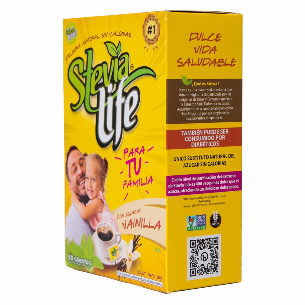 Endulzante De Vainilla Extracto Natural STEVIA LIFE 50 G - Supermaxi